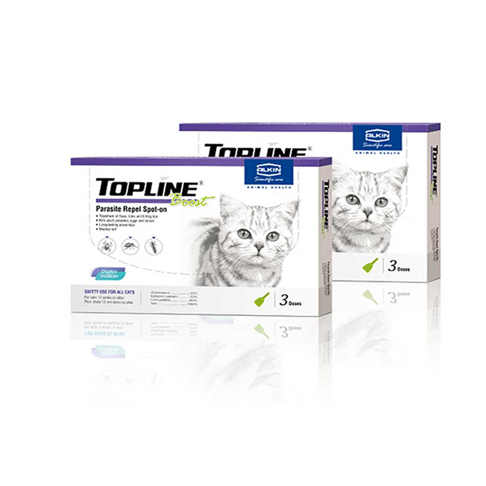 Topline Parasite Repel Spot-on Boost (Feline)(1.5ML x 3Doses) - Wonder ...